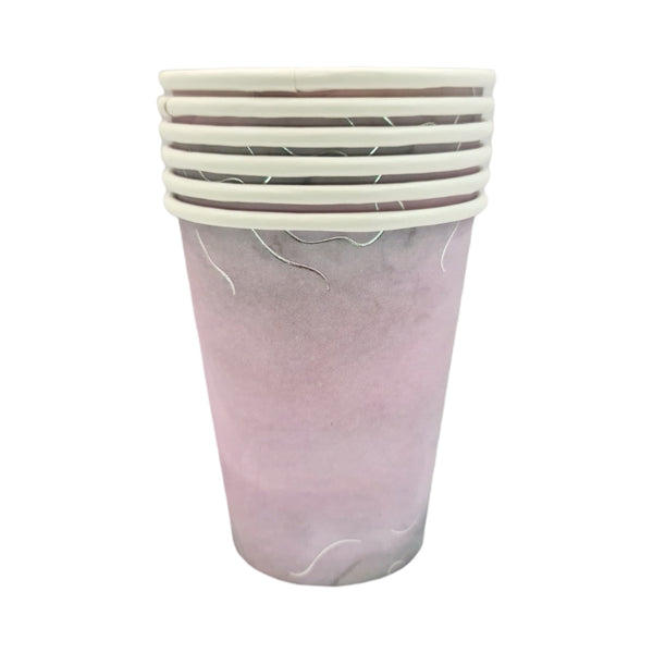 HEXAGONAL CUP SILVER MARBLE 6PC – Dubai Centre