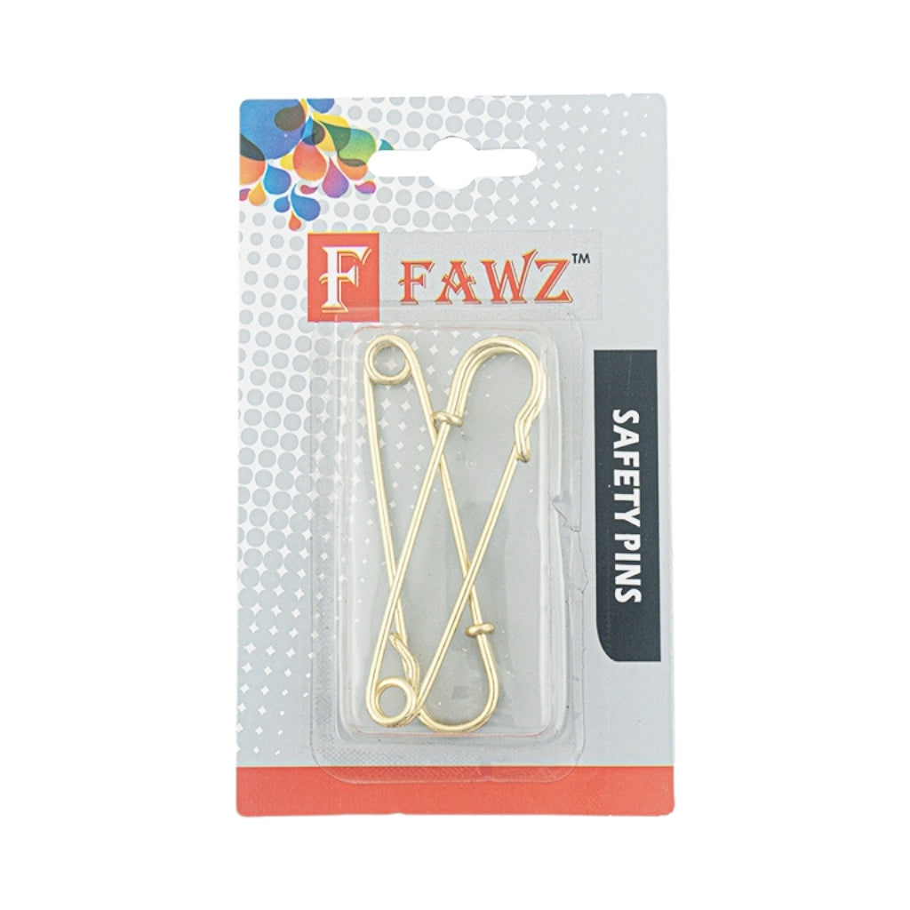 SAFETY PINS CARD BLANKET GOLD – Dubai Centre