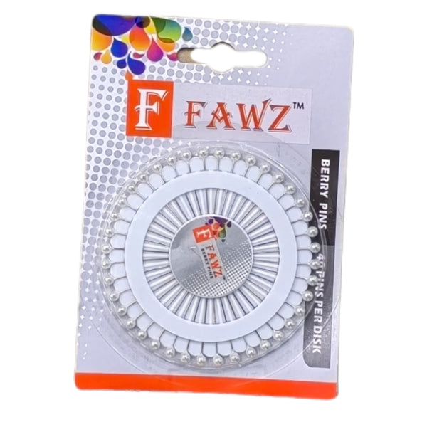 BERRY PINS CARDED PEARL - WHITE – Dubai Centre